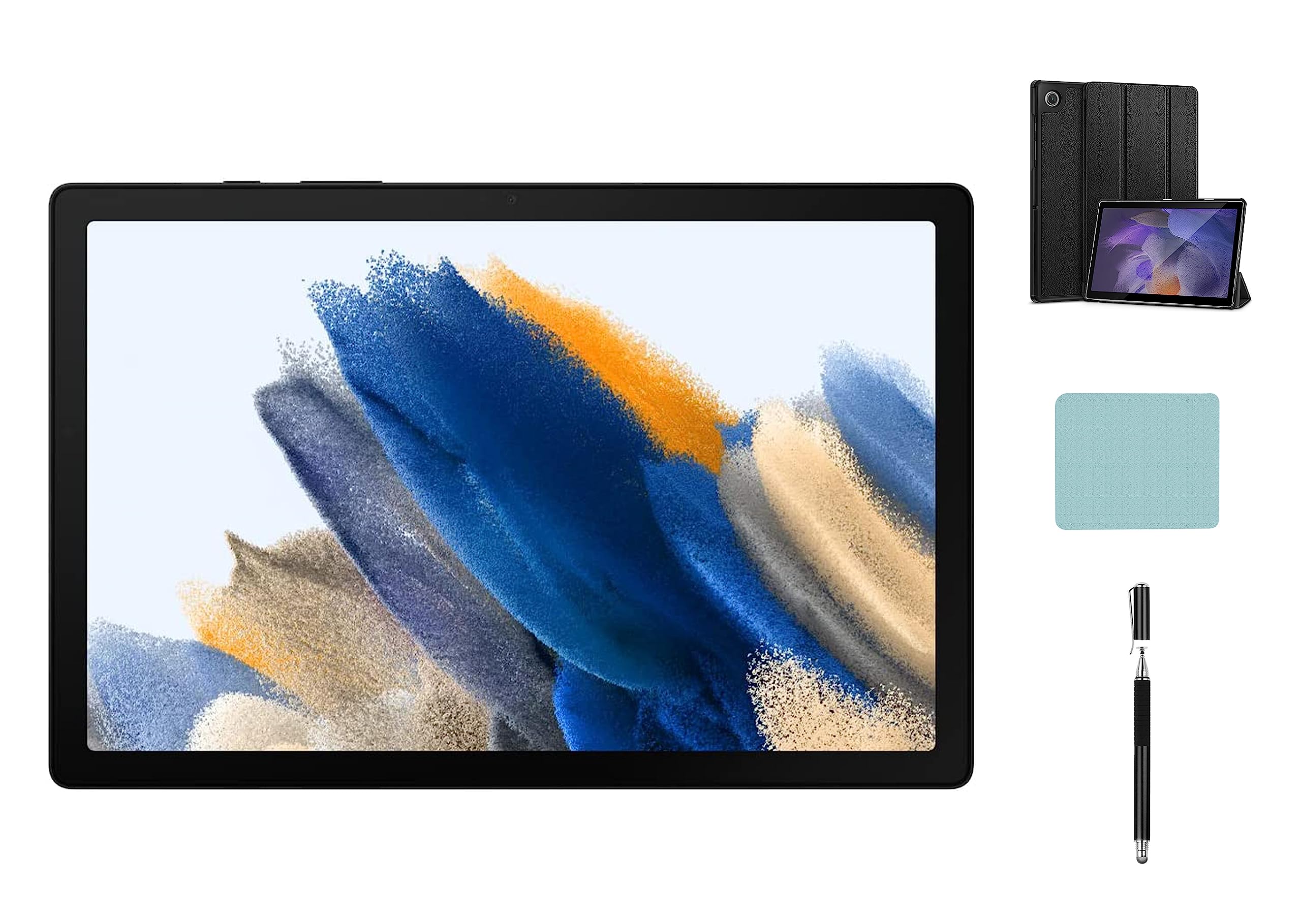 SAMSUNG Galaxy Tab A8 Android WiFi Tablet, 10.5'' Touchscreen (1920x1200) LCD Screen, 64GB Storage, Bluetooth, Android 11 OS, Gray with Accessories