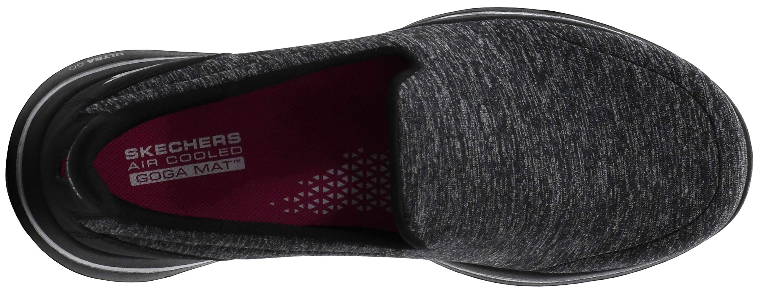 Skechers Women's GO Walk 5-Honor Sneaker, Black/Black, 7.5 Wide