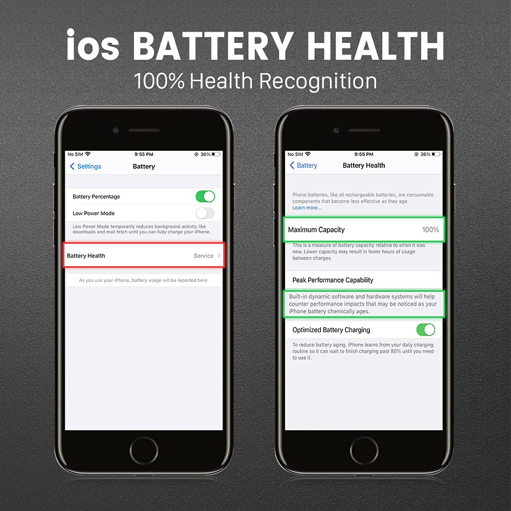 TQTHL [3300mAh] Battery for iPhone 7 Replacement, (2023 New Version) High Capacity New 0 Cycle Batteries Only for A1660 A1778 A1779 with Professional Tool Kit