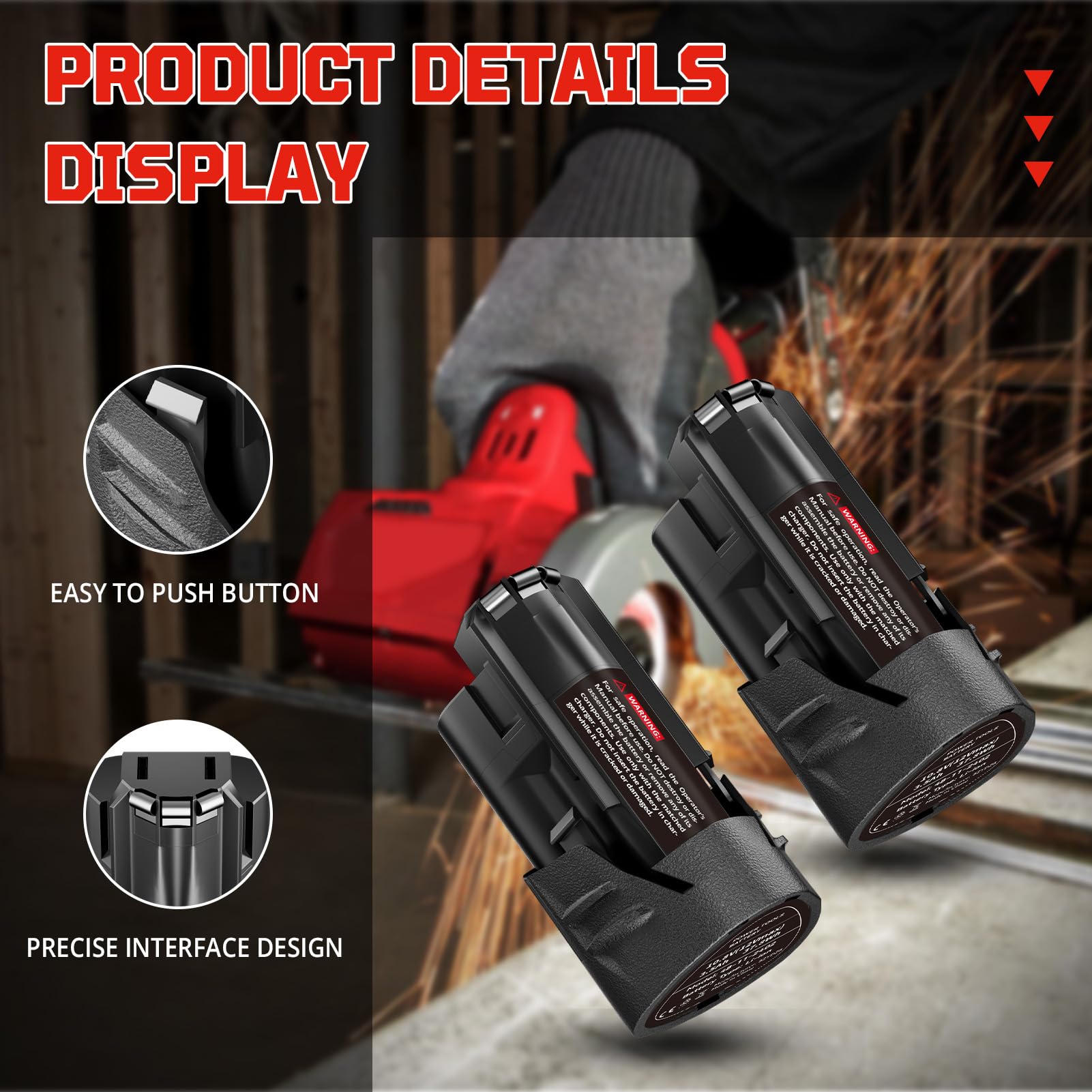 THISSENERGYSYSTEM 2 Pack Battery Replacement for Milwaukee M-12 3.5Ah Battery and Charger Combo Kit, Compatible with 48-11-2420 48-11-2425 48-11-2402 48-11-2440 48-11-2460 Cordless Power Tool