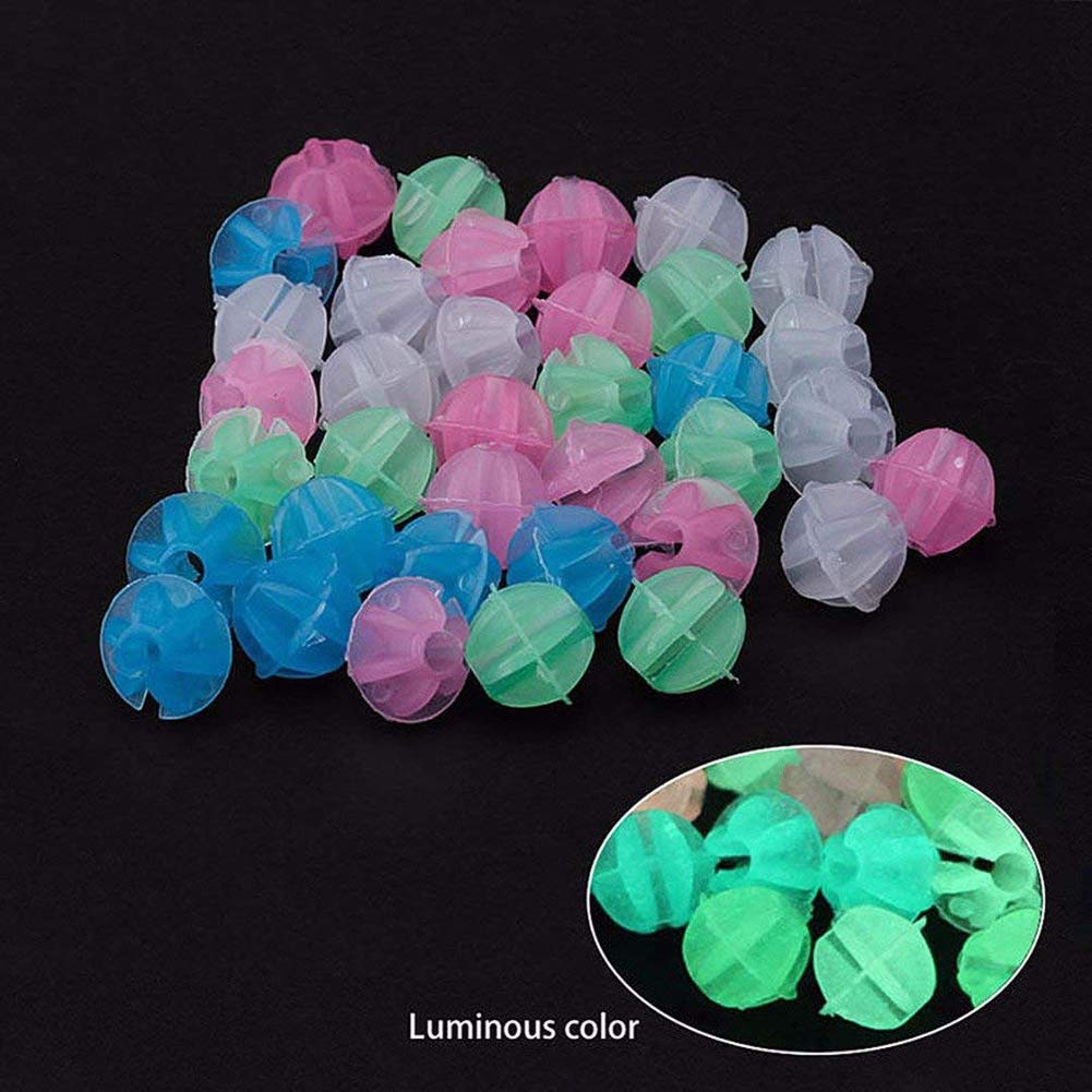 UPSTORE 1Pack(36PCS) Colouful Plastic Bike Wheel Spokes Beads Bicycle Clip Wire Beads Luminous Cute Biking Accessories Spoke Decorations Cool Cycling Gear Gift for Kids