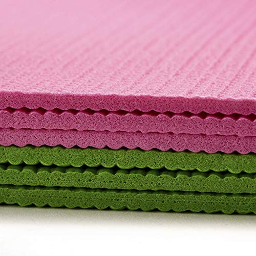 Unipack Yoga Mat -5mm Thick Non Slip Yoga Fitness Pilates Exercise Mat 68"x24"x5mm (Green)