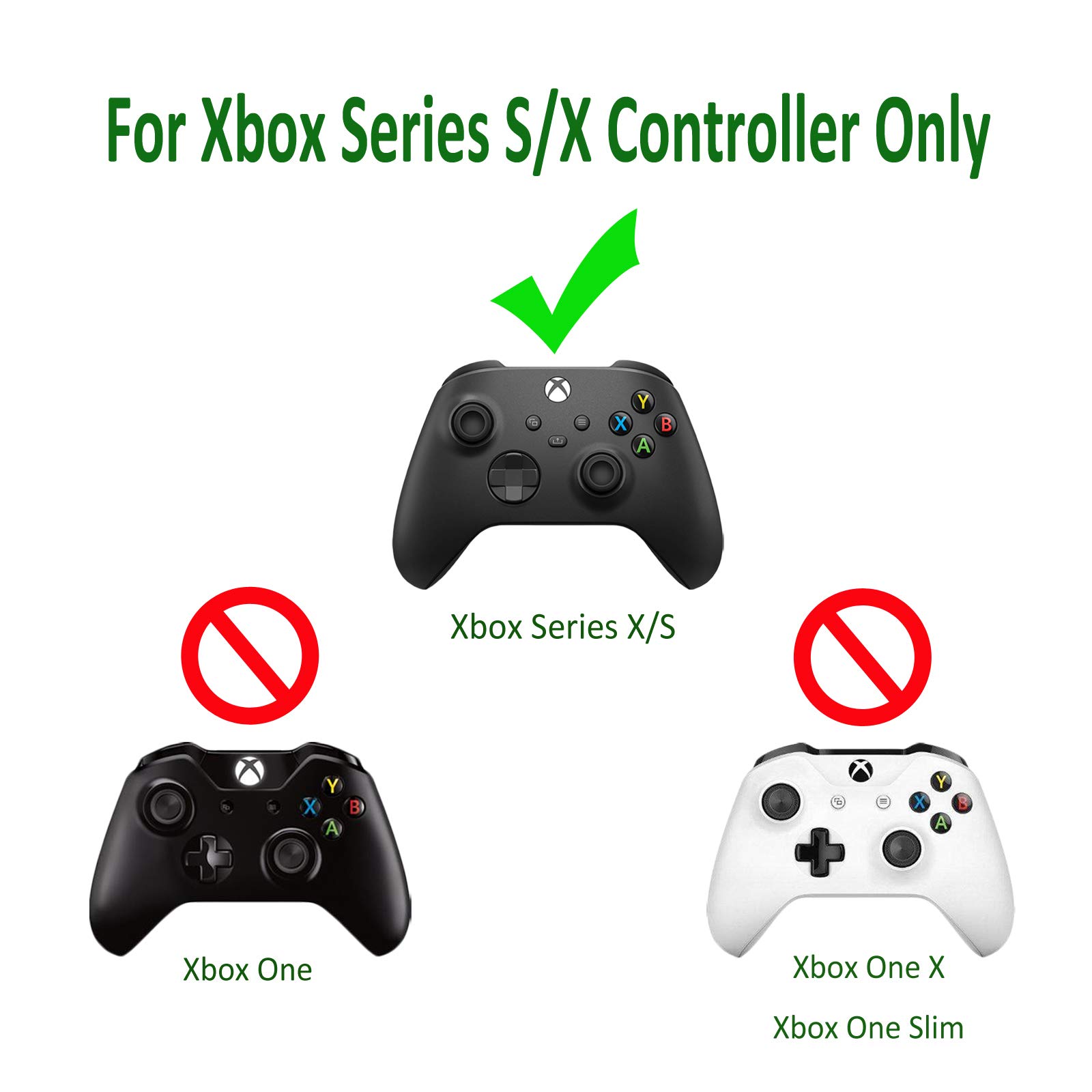 Xbox Series X Controller Skin, Silicone Grips for Xbox Series X/S Controller Cover Anti Slip Grip Case Protector(BlueCamo) - 8pcs Pro Thumb Grips