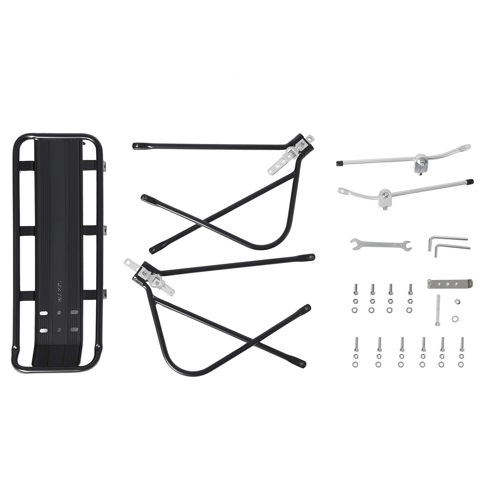 SONGMICS Bike Cargo Rack for Linear-Pull Brakes, Rear Bike Carrier USBC01B