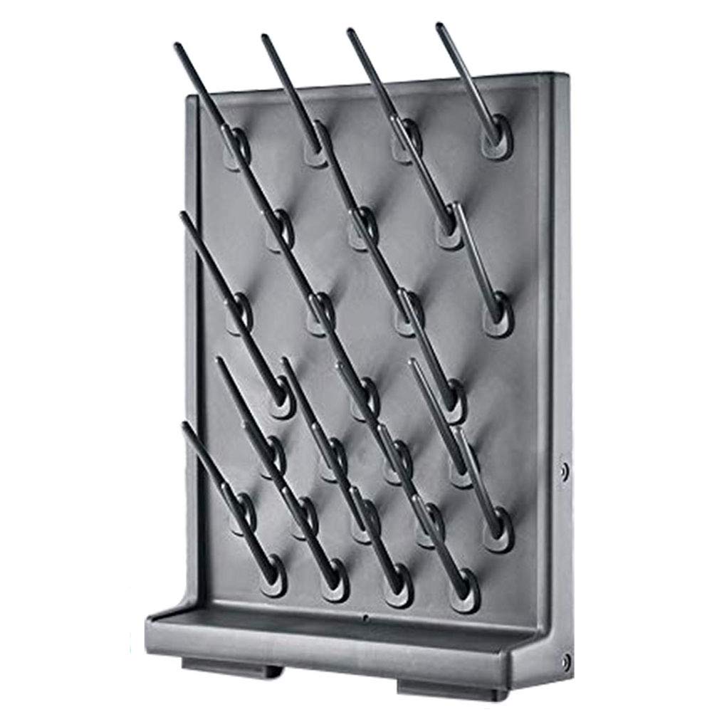 YTFLOT Drying Rack 27 Pegs Lab Supply Pegboard Bench-top/Wall-Mount Laboratory Glassware 27 Detachable PegsLab Drying Draining Rack Cleaning Equipment Black
