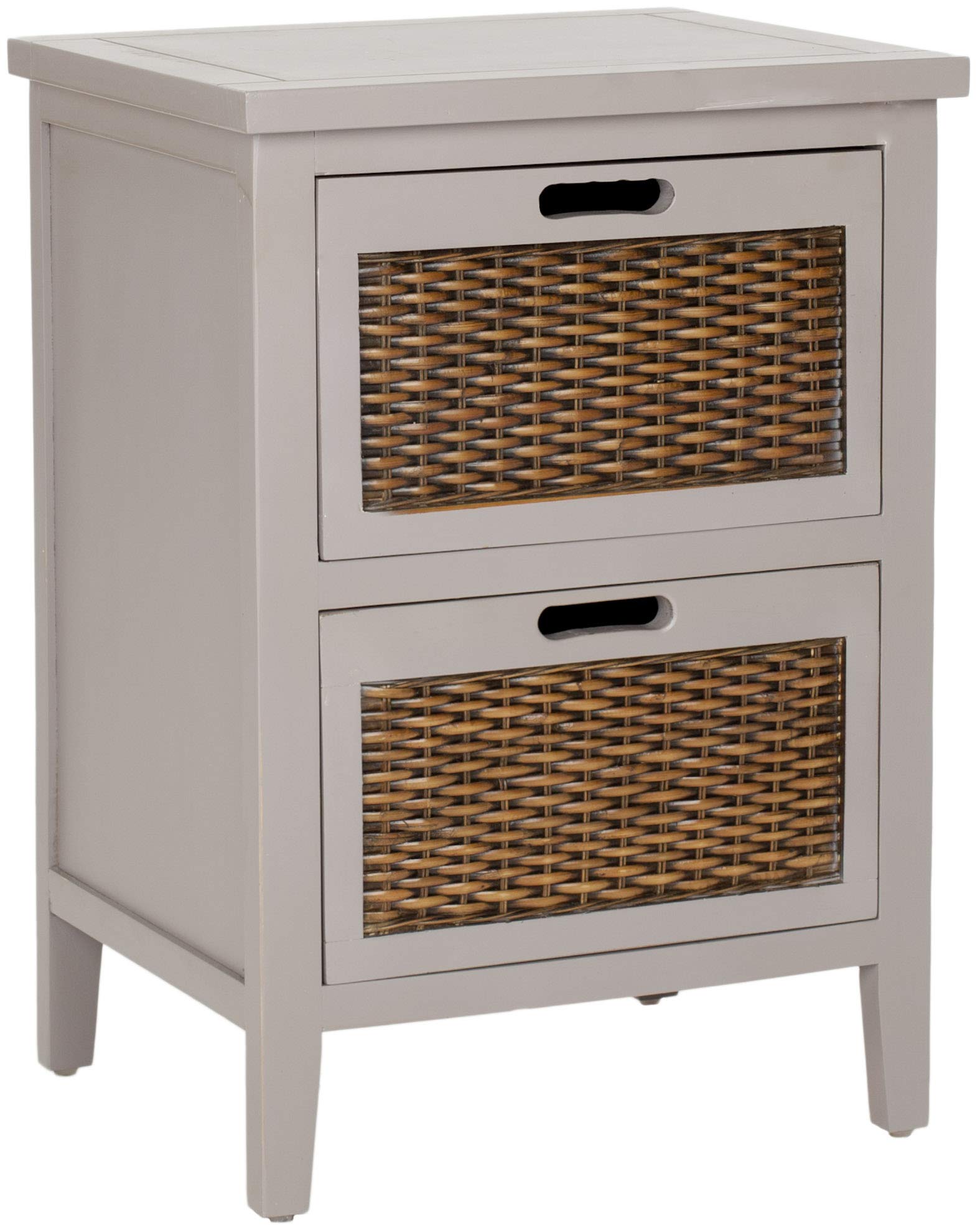 Safavieh American Homes Collection Jonah Dark Teak 2-Drawer End Table