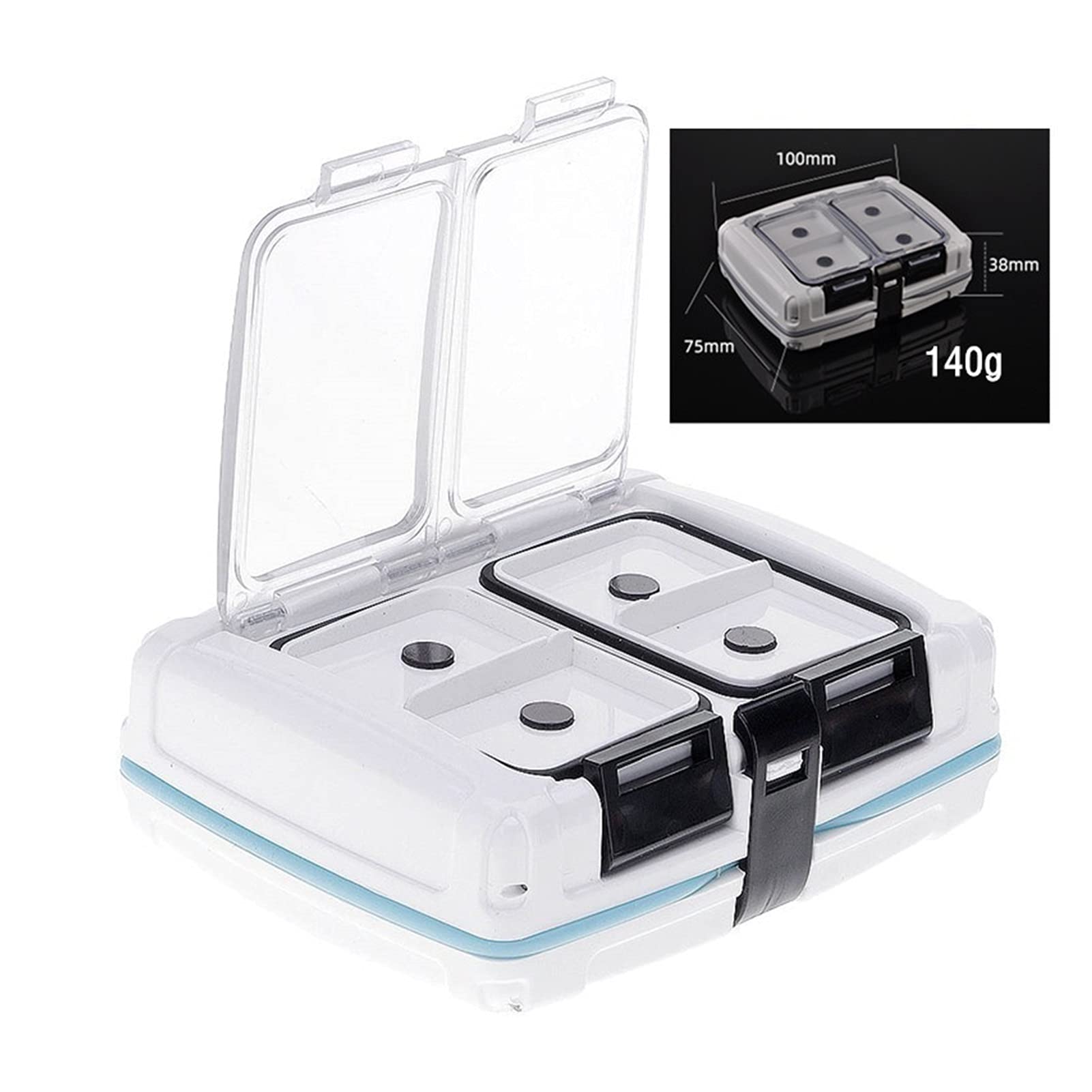 YUXI8541NO Fishing Tackle Box Fishing Accessories Tools Tackle Box Portable Plastic Feeder with Magnetic Case Squid Parts Box Tackle Box