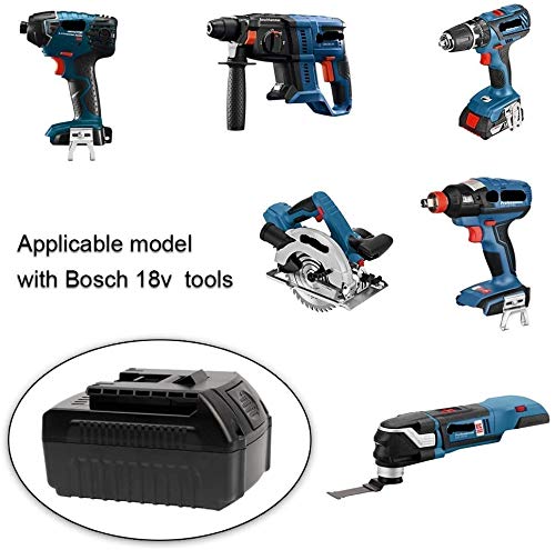 TURPOW Replacement for Bosch 18V Battery Lithium ion 2.5Ah BAT612 BAT609 BAT622 BAT620 BAT609G BAT618 BAT618G BAT619 BAT619G BAT610G 2 Packs