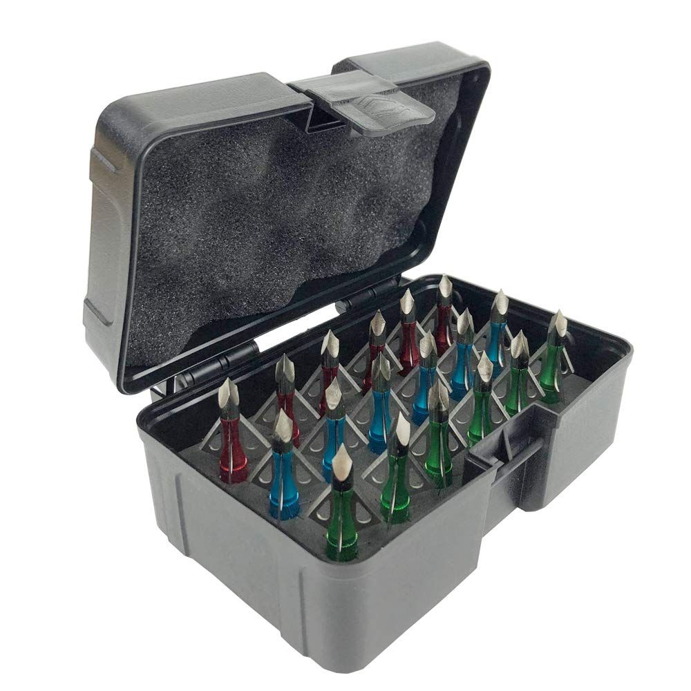Smarkey Archery Broadheads for Crossbow Recurve Bow and Compound Bow Hunting -18pcs Hunting Broadheads Package