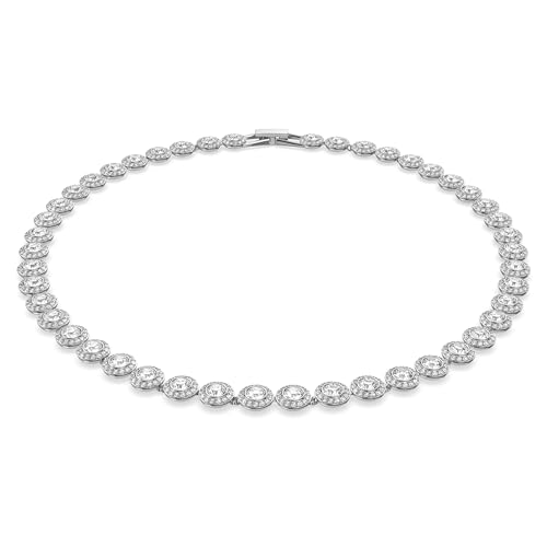 Swarovski Una Angelic Necklace with Clear Crystals on a Rhodium Plated Setting