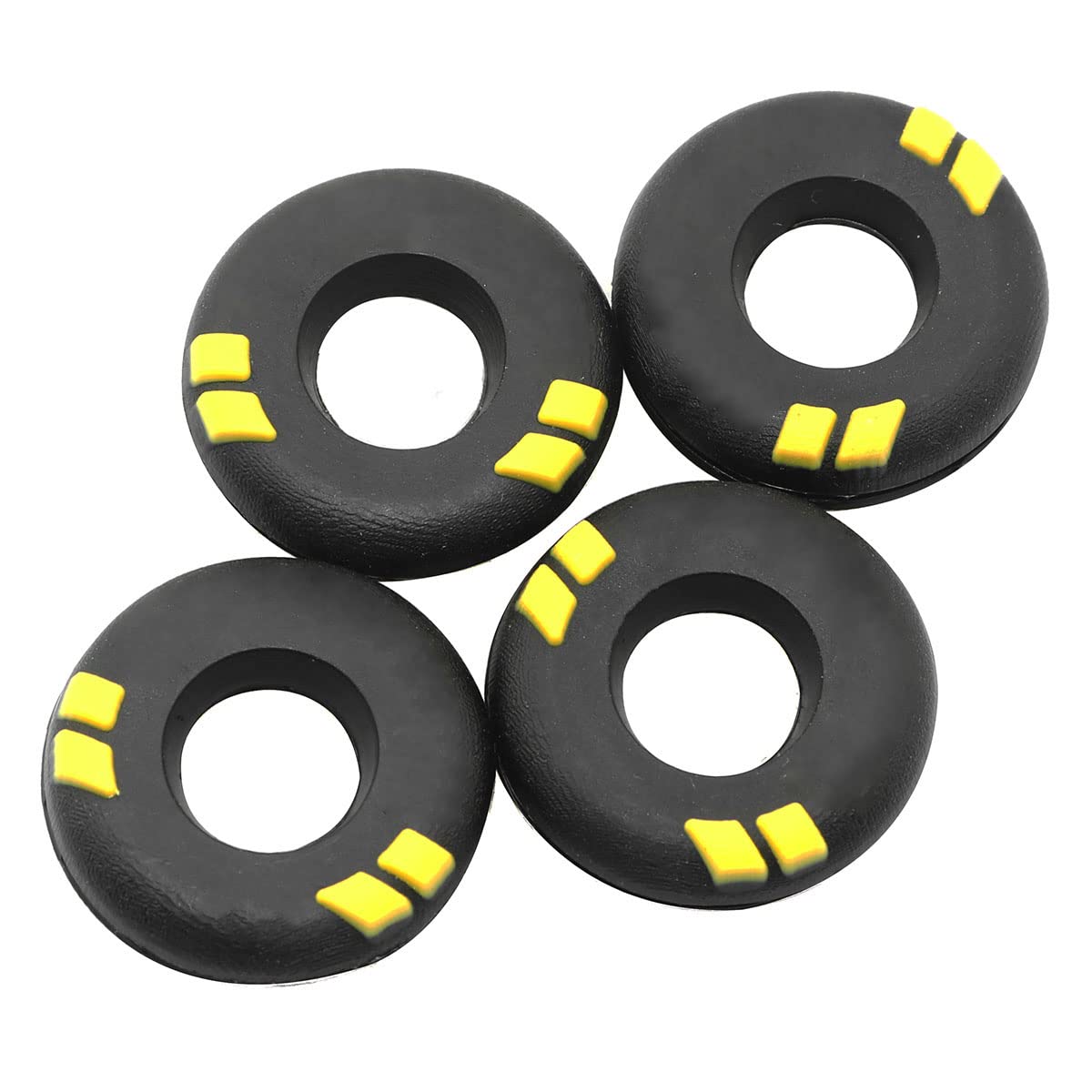 ZRM&E 4pcs Tennis Racquet Dampeners Natural Rubber Tennis Racket Damper Shock Absorber, Black