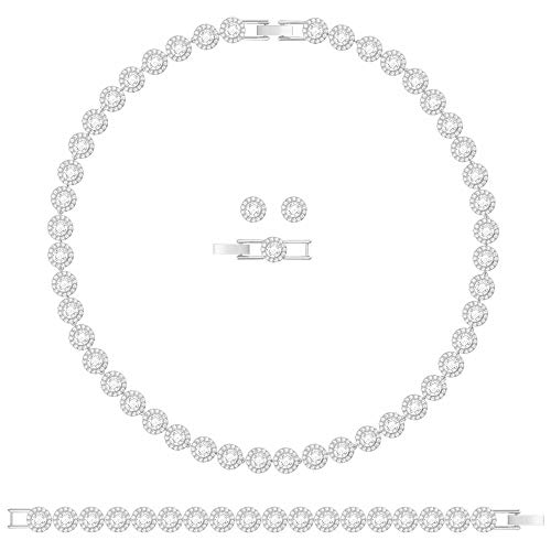 SWAROVSKI Crystal Angelic All Around Set - Rhodium Plated #5367853