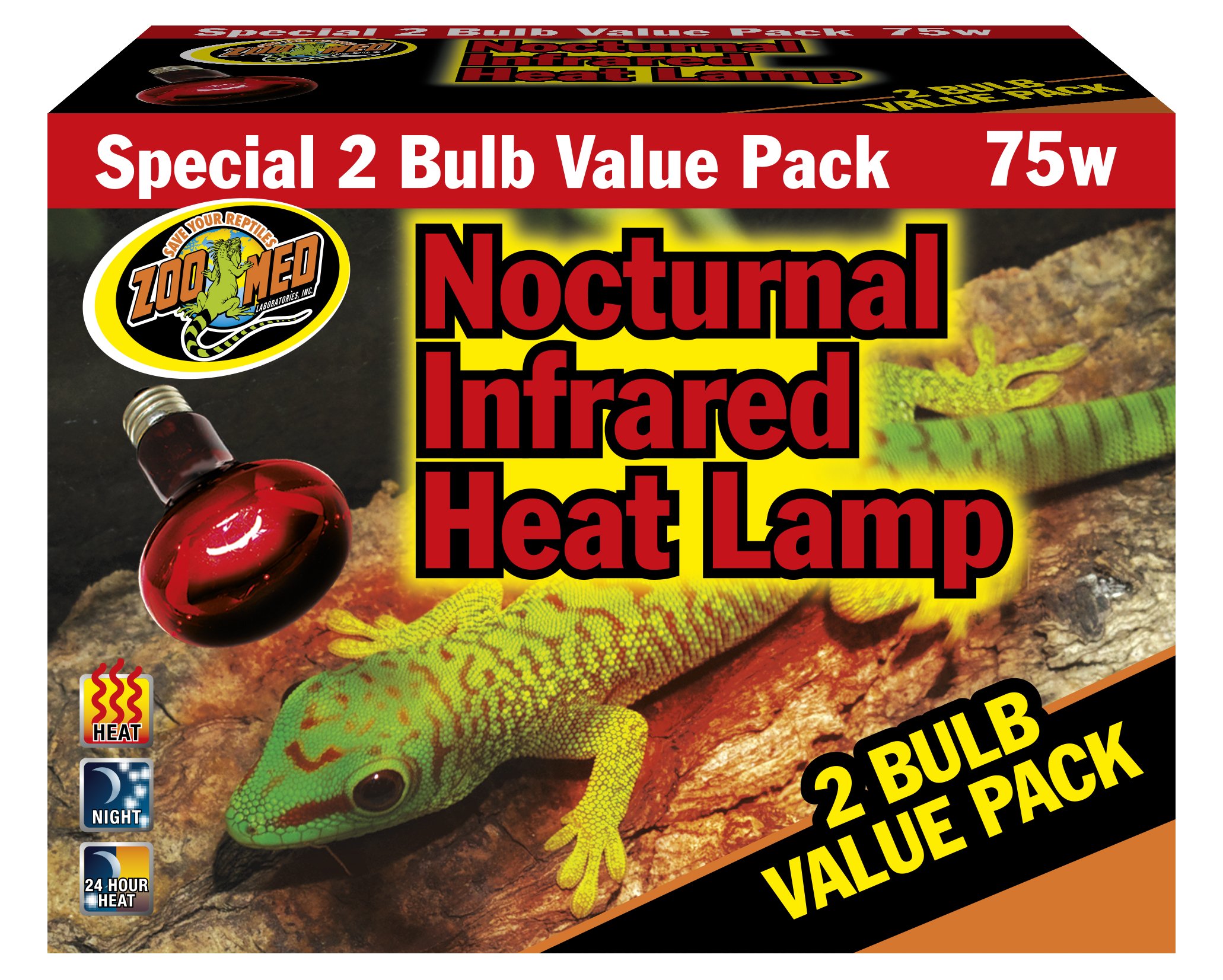 ZooMed Nocturnal Infared Heat Lamp 75w by ZooMed