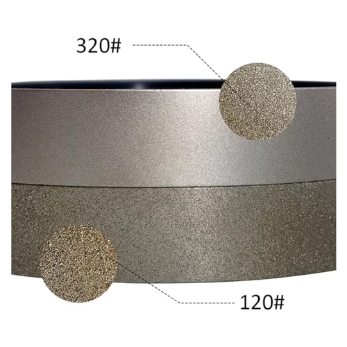 yaoqijie 6 Inch Diamond Sanding Discs 60# 120# 240# 320# 600# for Die Grinder Surface Prep Strip Grind Polishing Flap Disc Lasting (Size : 60)