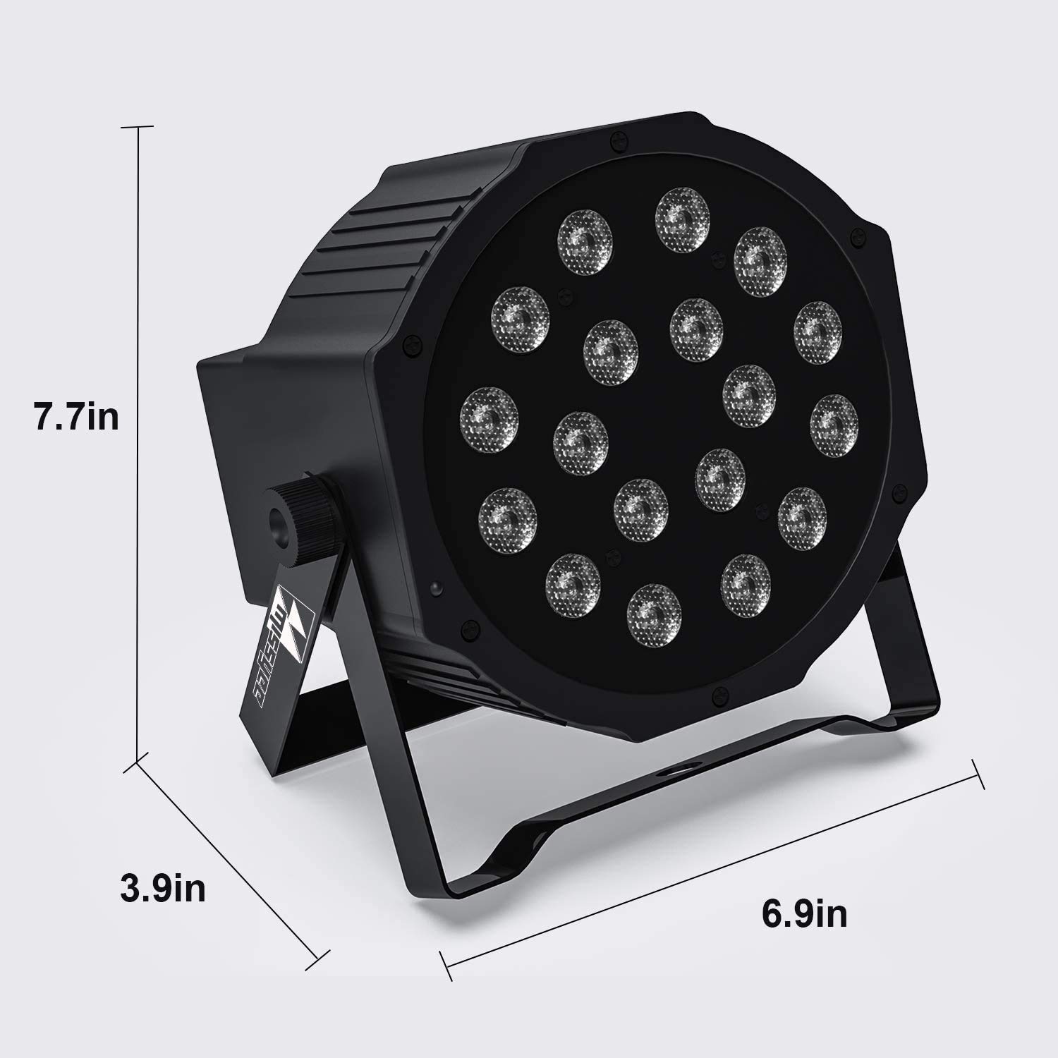 Uplights 18 RGB Led UpLights, Missyee Sound Activated DMX Uplighting, LED Par Can Lights with Remote Control, DJ Uplighting Package for Wedding Birthday Home Party (4 pcs)