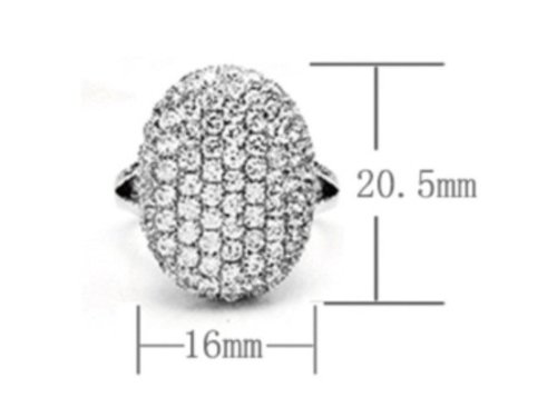 Twilight Inspired Bella's Silver Plated Little Crystal Engagement Ring Size 9