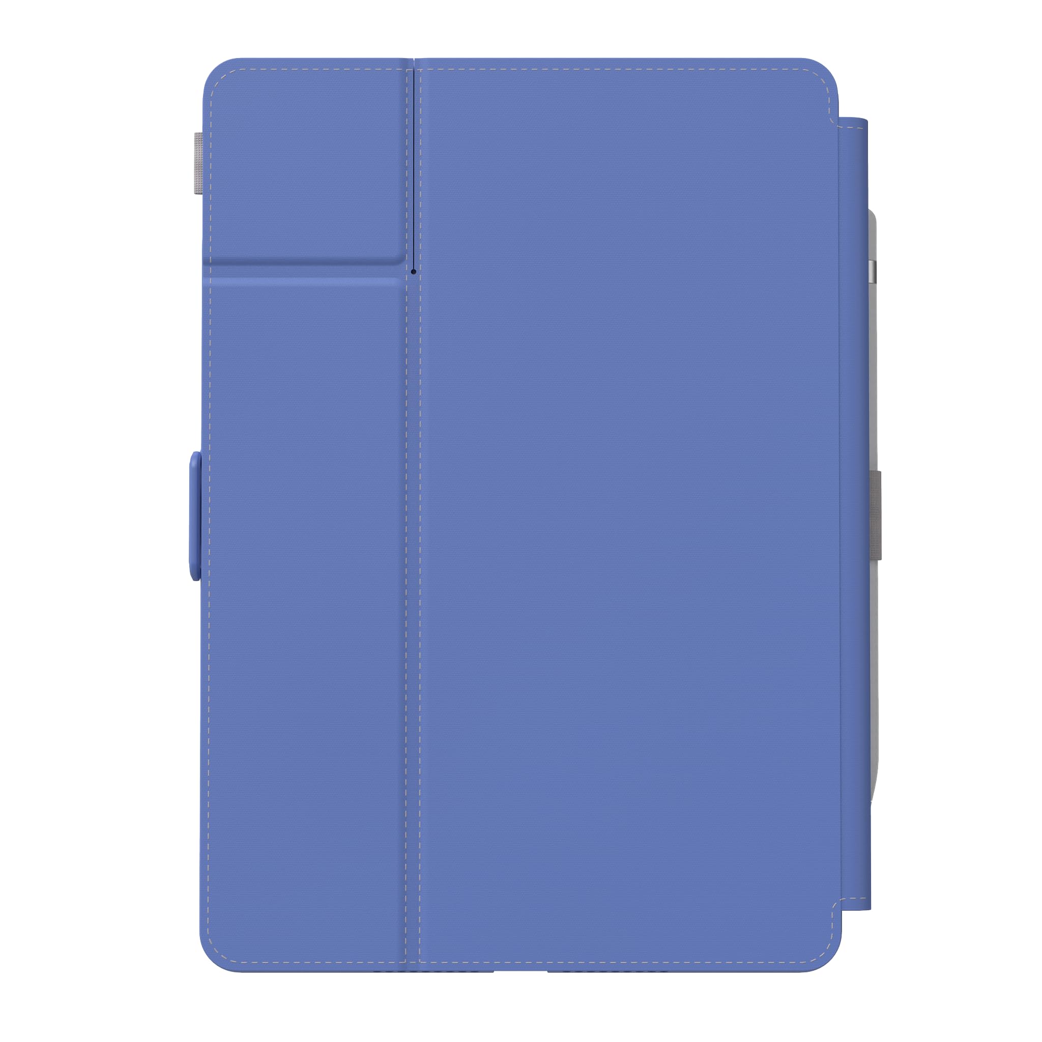 Speck Balance Folio Case for iPad 10.2 Inch (2019-2021) - Drop & Camera Protection, Slim Multi Range Stand, Apple Pencil Holder - Grounded Purple/Sweater Grey/White