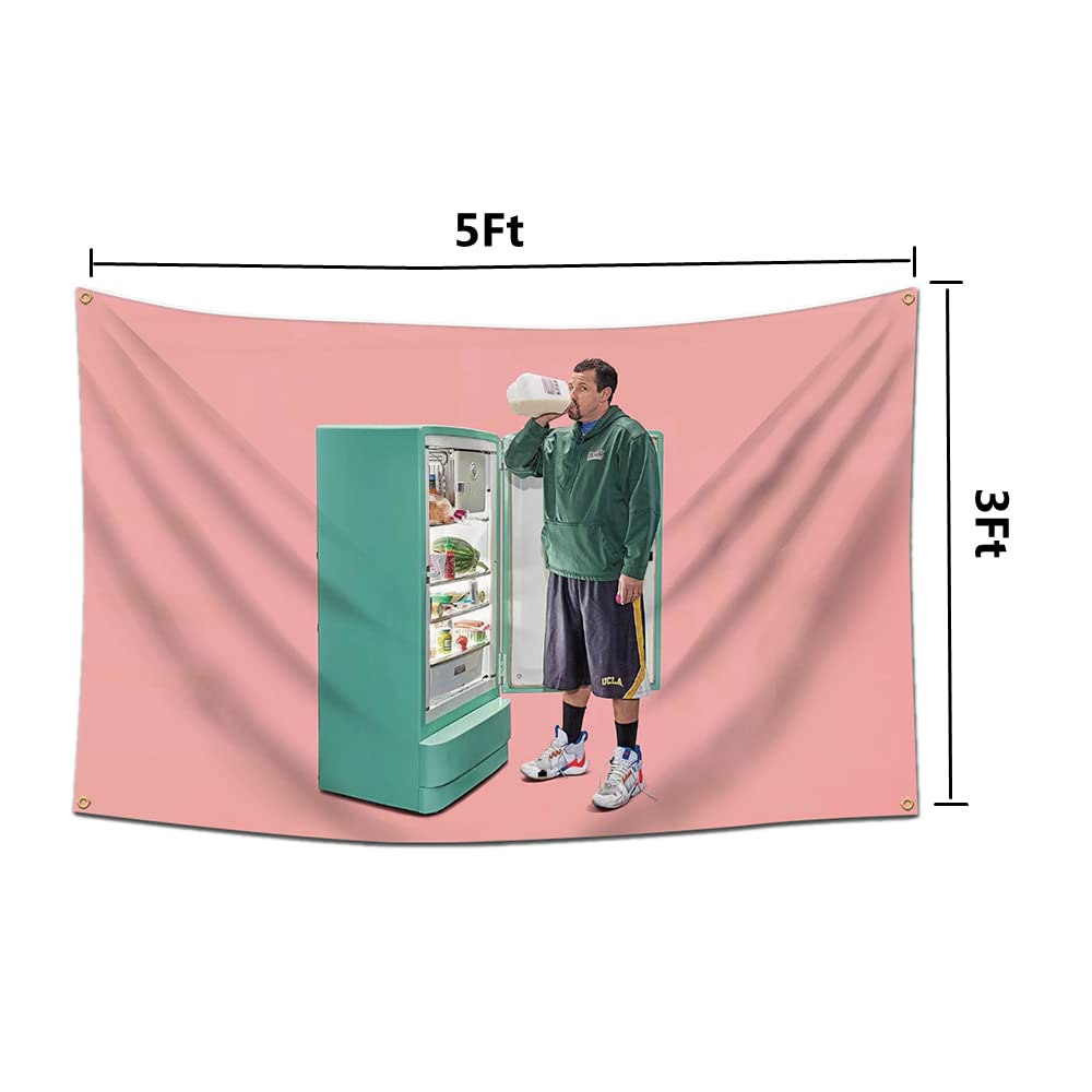 Sandler Flag 3x5 Feet Pink Funny Banner For College Dorm Room Guys Man Cave Frat Bedroom