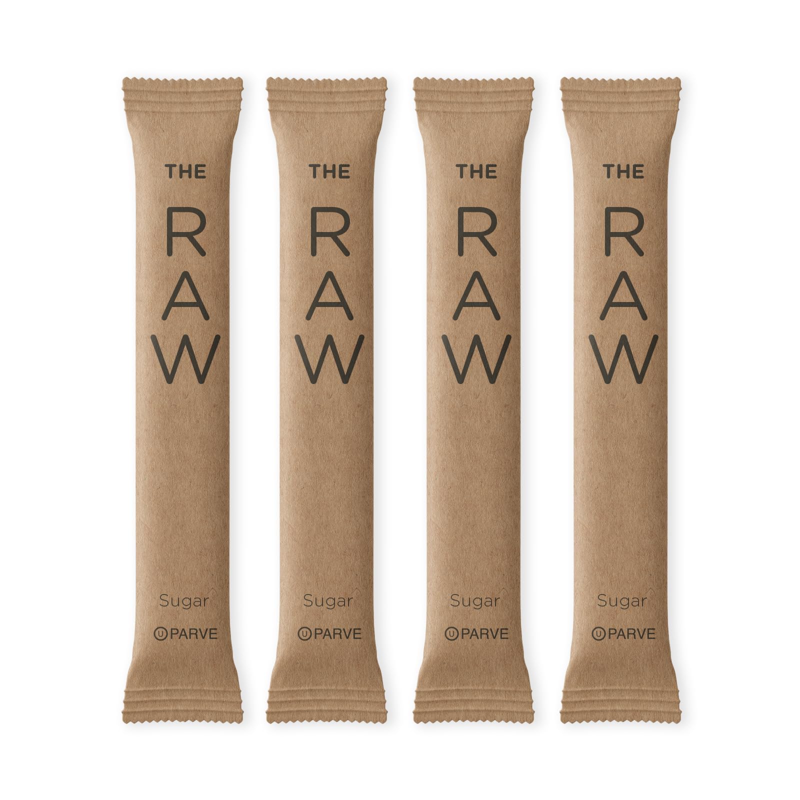 SUGART - THE RAW SUGAR - 500 Individual Serving Stick Packets - U Parve/Kosher