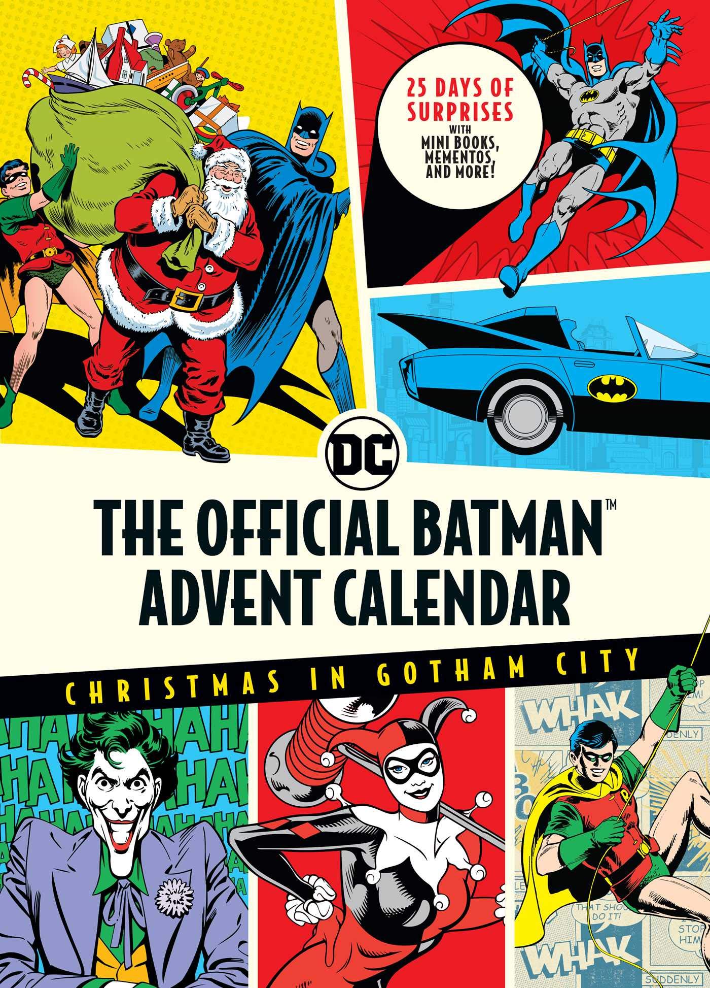 The Official Batman⢠Advent Calendar: Christmas in Gotham City: 25 Days of Surprises with Mini Books, Mementos, and More! (Batman Books, Fun Holiday Advent Calendar, Super Hero)