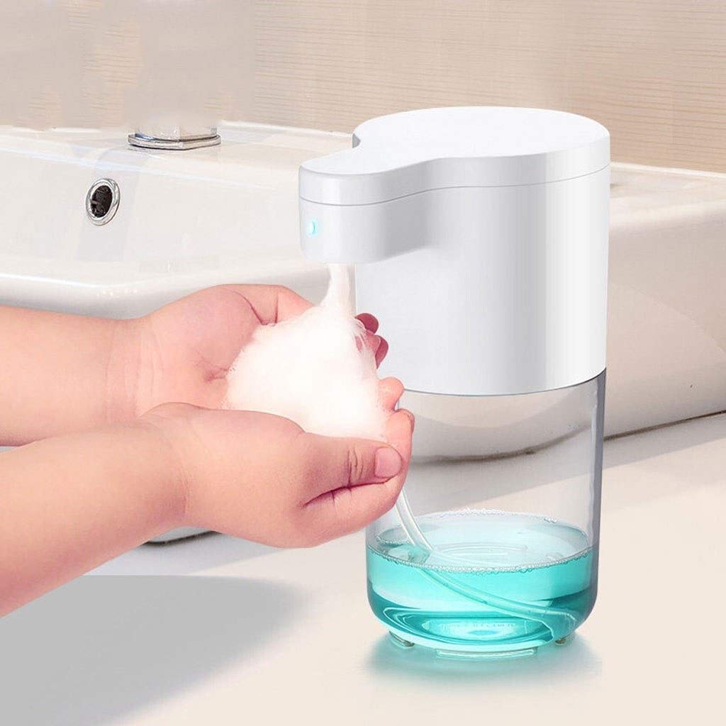 Soap Pump Dispenser Transparent Automatic Kitchen Bathroom Soap Dispenser Creative Bathroom Foam Hand Bottle 350ml Bottles Dispenser