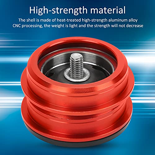 Dilwe Mountain Bike Headset Front Fork Headset 44mm Alu Threadless Aluminum Alloy Headset Replacement Bicycle Accessory for Mountain Bike(red)