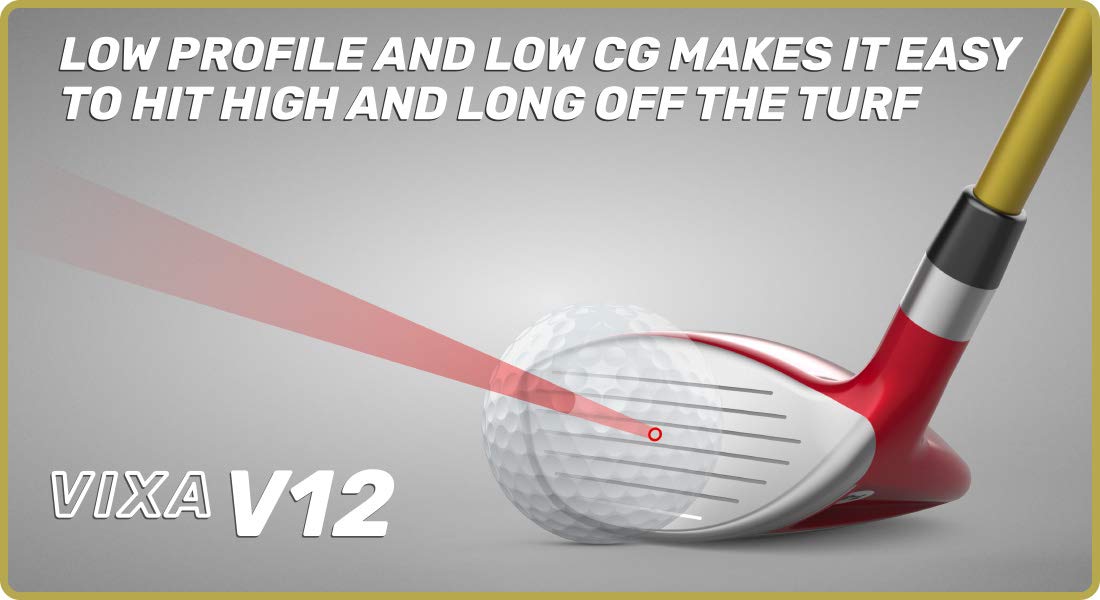 Vixa V12 Fairway Wood (Right, Graphite Shaft with Stainless Steel Clubface, Regular, 14.5)