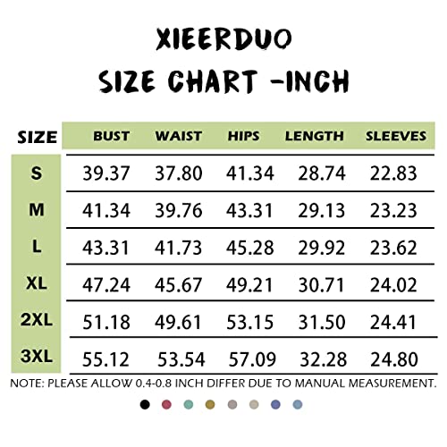 XIEERDUO Plus Size Sweatshirts For Women Oversized Sweaters Crewneck Tunic Tops Fuchsia 3XL