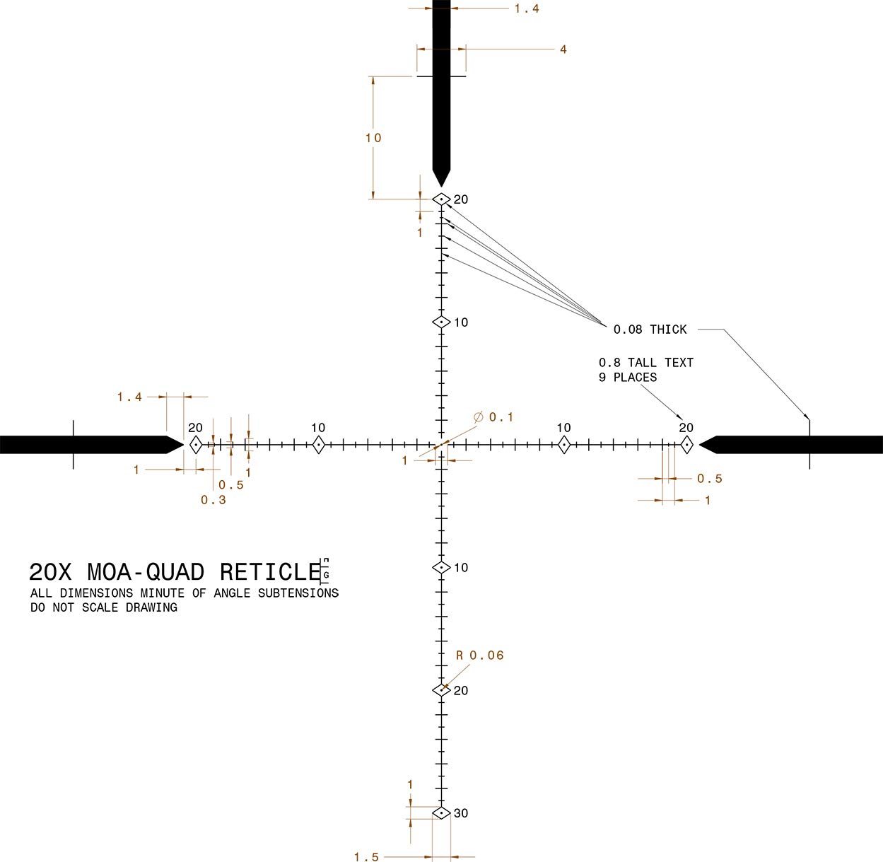 SWFA 20x42 SS 30mm Riflescope