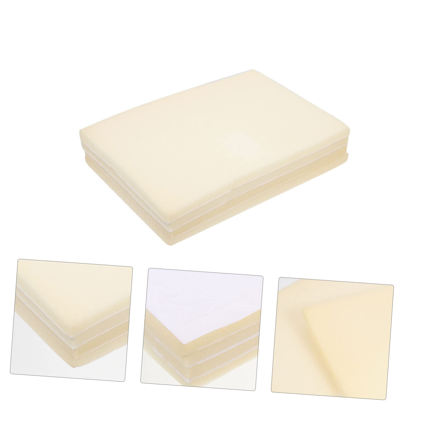 USHOBE 4pcs Box Jewelry Box Pad Ring Display Pad Jewelry Insert Pad Jewelry Dish Jewelry Tray Insert Foam Ring Holder Showcase Dsiplay Insert Ring Tray White Jewelry Rack Earrings Sponge