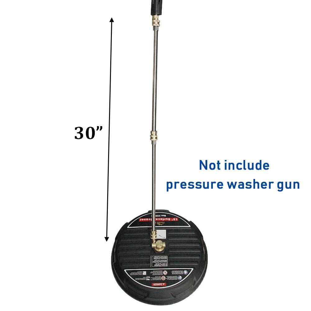 Twinkle Star Pressure Washer Surface Cleaner (15ββ, Black-3100PSI)