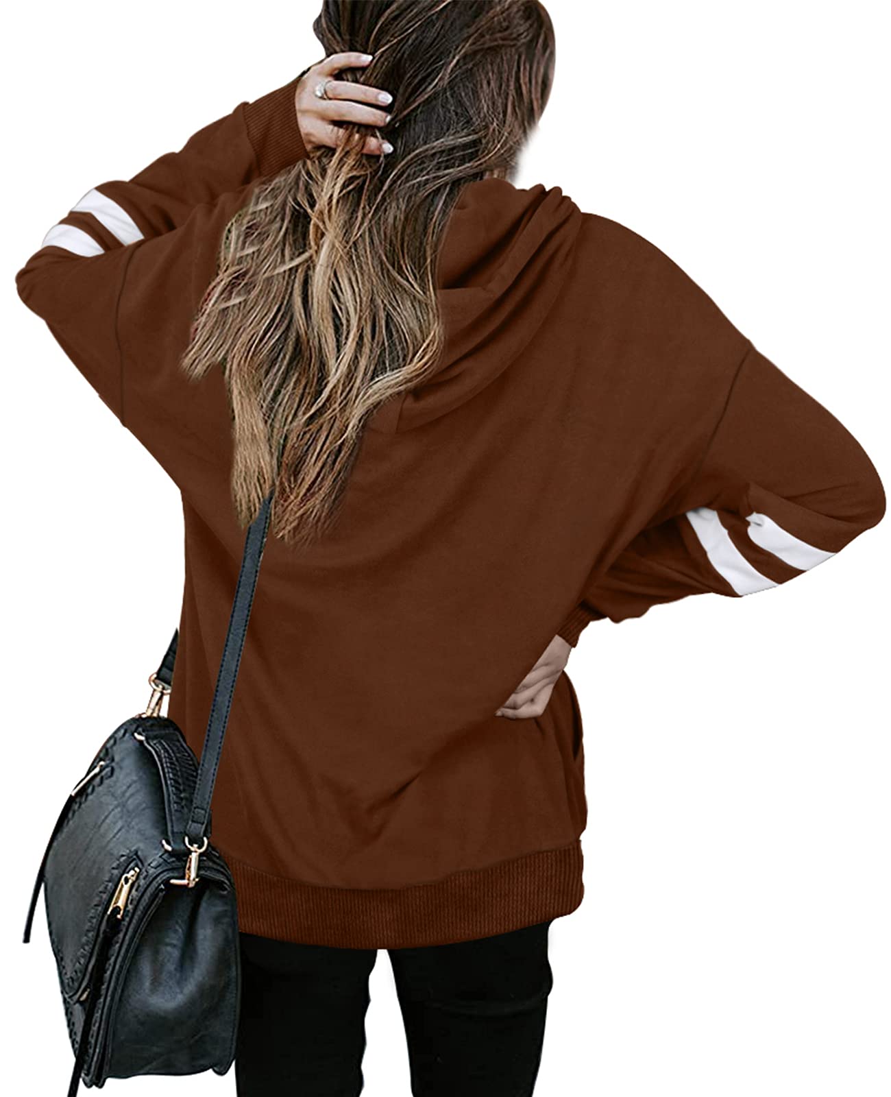XIEERDUO Sweatshirts for Women Zip Up Casual Oversized Fall Hoodies with Pockets Green XXL