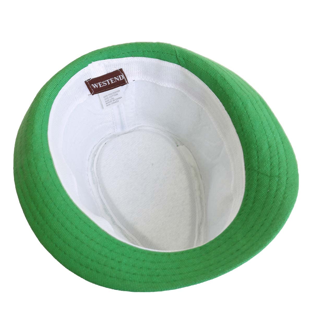 WESTEND Unisex Short Brim Fedora - Great for St. Patrick's Day Green