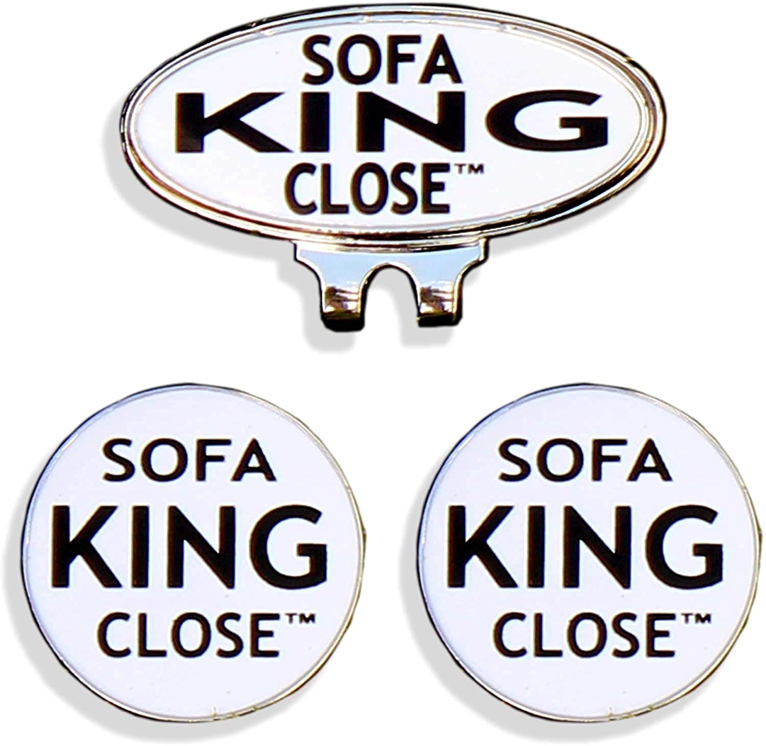 The Close pop-UP Golf Ball Marker. They Make Great Stocking Stuffers for Men or Women. Sofa King Funnier Then a Potty Putter and Drier for Your Balls