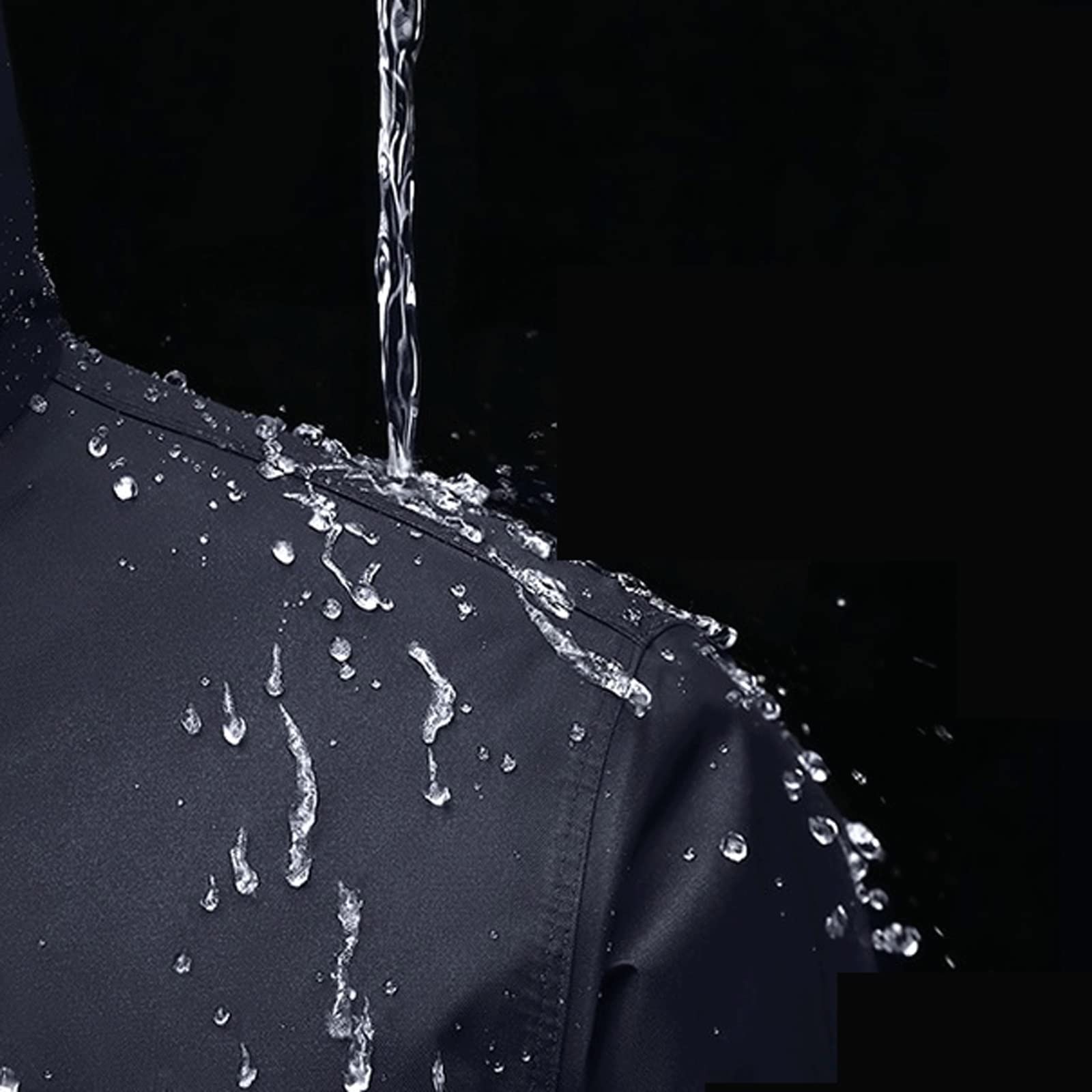 SETEXI Raincoats, Raincoats Suit Motorcycle Rain Coat Pants Reflective Strip Poncho Waterproof Rain Jacket Cycling Hiking Protective Rain Gear