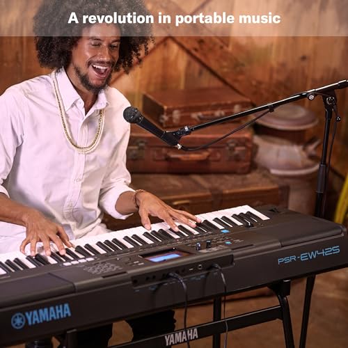 Yamaha, 76-Key Touch-Sensitive Advanced Portable Keyboard with Power Adapter (PSREW425)