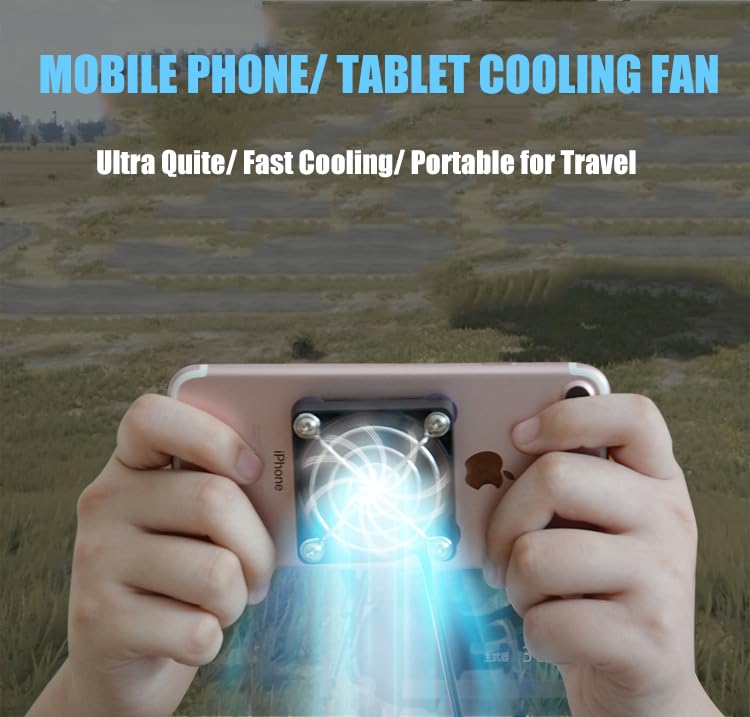ZSooner 2 in 1 Portable Cell Phone Cooler Cooling Fan Radiator Stand Holder for iPhone, for Samsung-Galaxy, for HTC AC543, Tablet