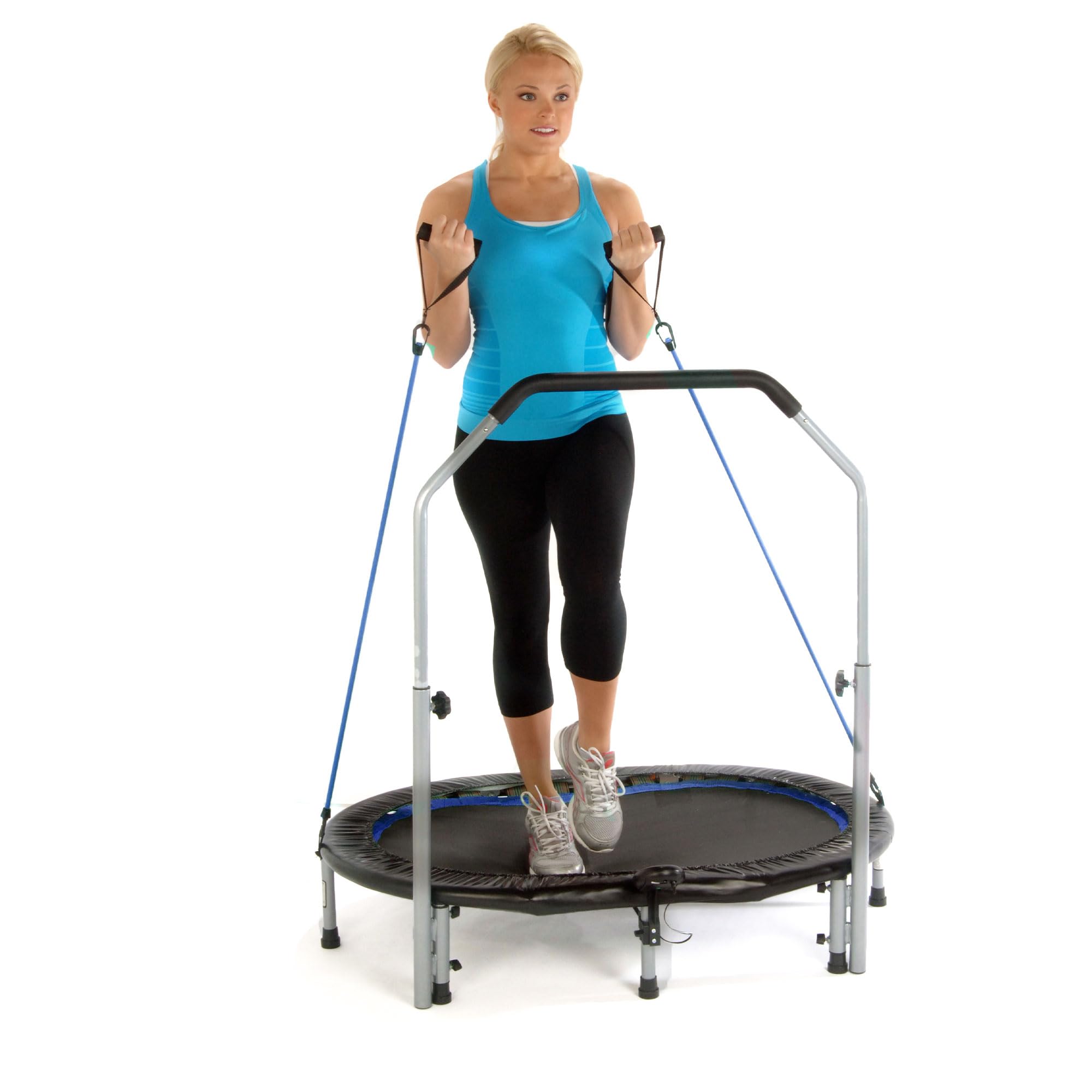 Stamina Fitness Trampoline - Exercise Trampoline with Smart Workout App - Indoor Trampoline Fitness Rebounder
