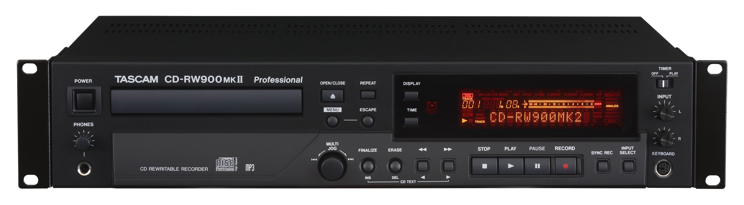 Tascam CD-RW900MKII Professional Rackmount CD Recorder/Player