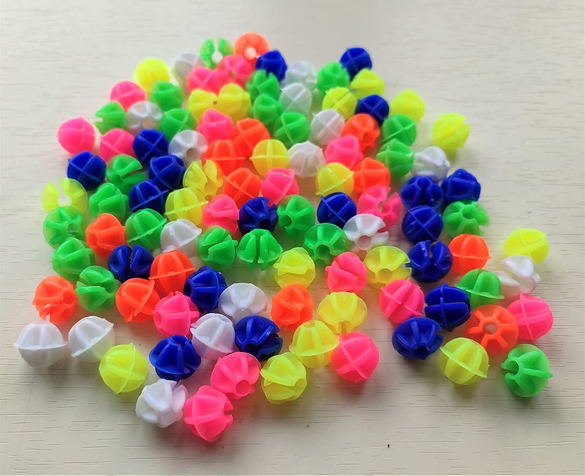 wan chang you 108 PCS Assorted Colors Bike Bicycle Wheel Spokes Plastic Clip Bead Derections