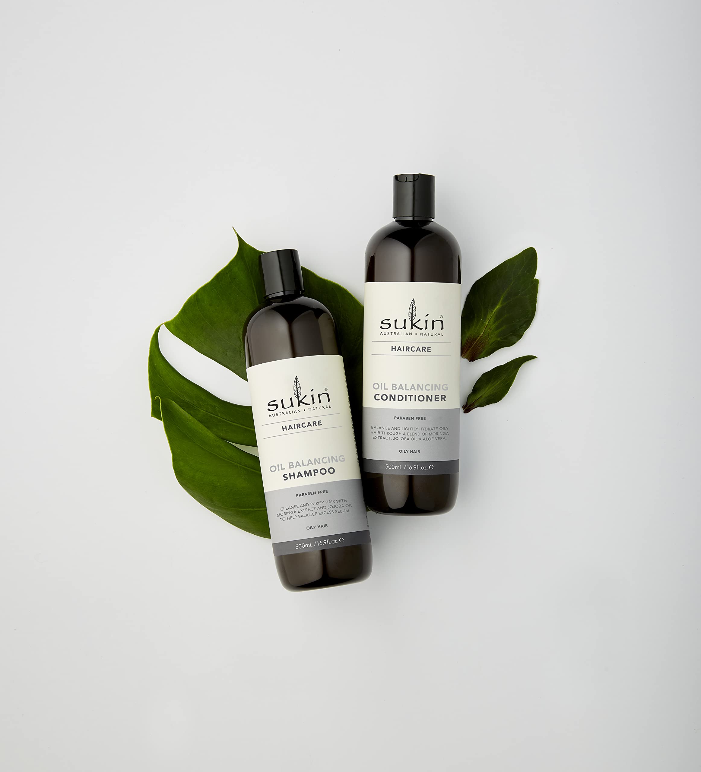 Sukin Oil Balancing Shampoo for Oily Hair, Citrus & Spearmint, 16.9 Fl. Oz.