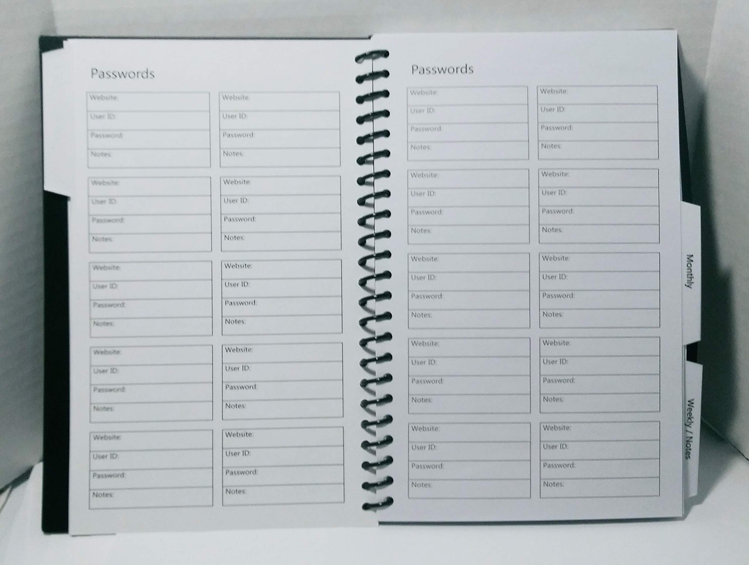 UNDATED Planner - Undated Weekly Monthly Planner for Any Year â Monthly & Weekly Planner 5.7" x 8.0" Plain & Simple 144 Pages