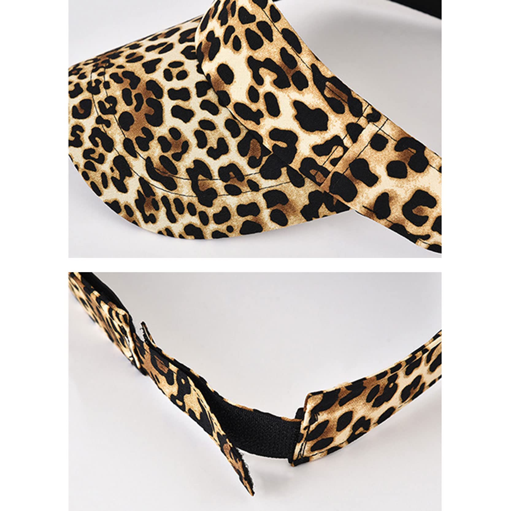 ZLSLZ Womens Girls Leopard Print Baseball Trucker Sport Golf Ponytail Pony Sun Hat Cap Brown