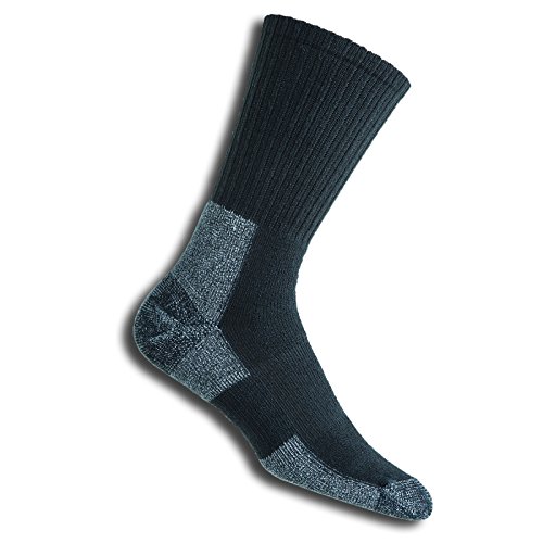 Thorlos TRHXM Max Cushion Trail Hiking Crew Socks, Castlerock Grey, Large