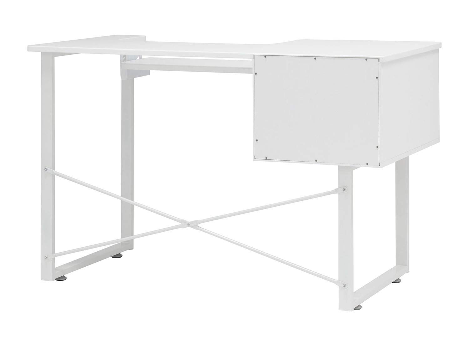 Sew Ready , White Pro Line Craft, Sewing, and Office Desk with 2 Drawers