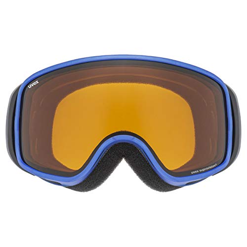 Uvex unisex children, scribble LG ski goggles blue/lasergold-clear