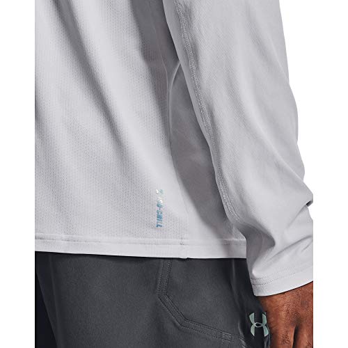 Under Armour Iso-chill Shore Break Gradient Long Sleeve T-shirt, Halo Gray (014)/Summer Lime, 3X-Large