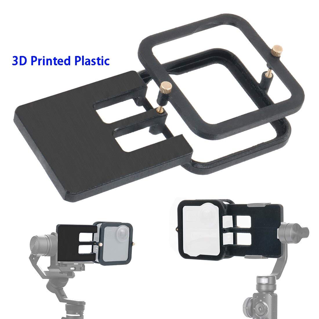 XT-XINTE Switch Action Camera to Gimbal Adapter Mount Plate Compatible for GoPro MAX 360/DJI Osmo Mobile 4 3 OM4/Zhiyun/Moza Handheld Stabilizer (3D Printed Plastic)