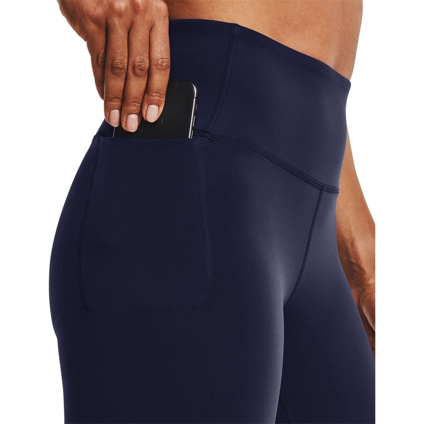 Under Armour Meridian Bike Shorts, Midnight Navy (410)/Metallic Silver, XX-Large