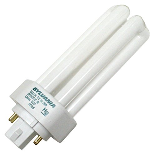 Sylvania 20882 (12-Pack) CF26DT/E/IN/841/ECO 26-Watt Triple Tube Compact Fluorescent Light Bulb, 4100K, 1746 Lumens, 82 CRI, T4 Shape, 4-Pin GX24q-3 Base